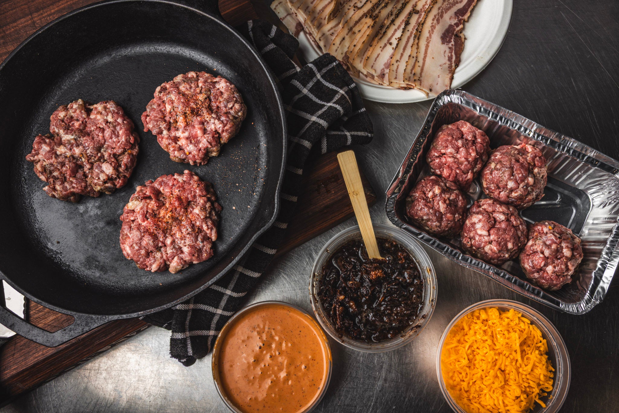 Prime Brisket Burger Patties (8-Pack) – Helberg BBQ Store